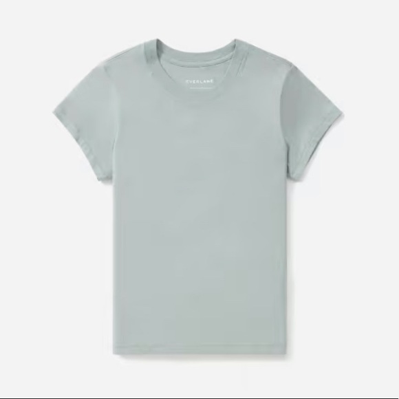 Everlane | Tops | Everlane The Recotton Tee Blue Green Large | Poshmark